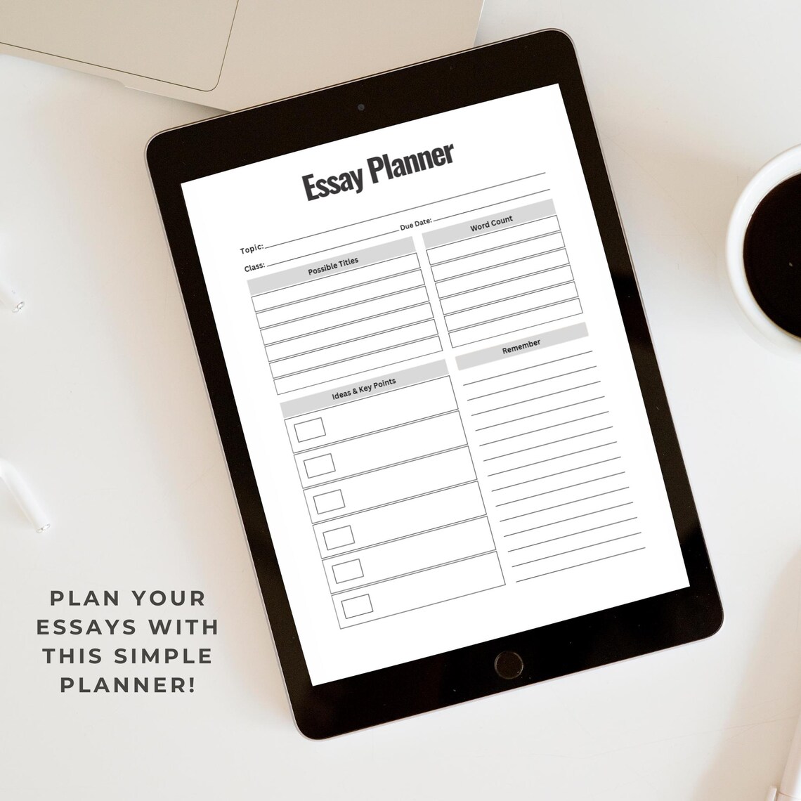 Printable Student Planner Bundle College School Planner Academic ...