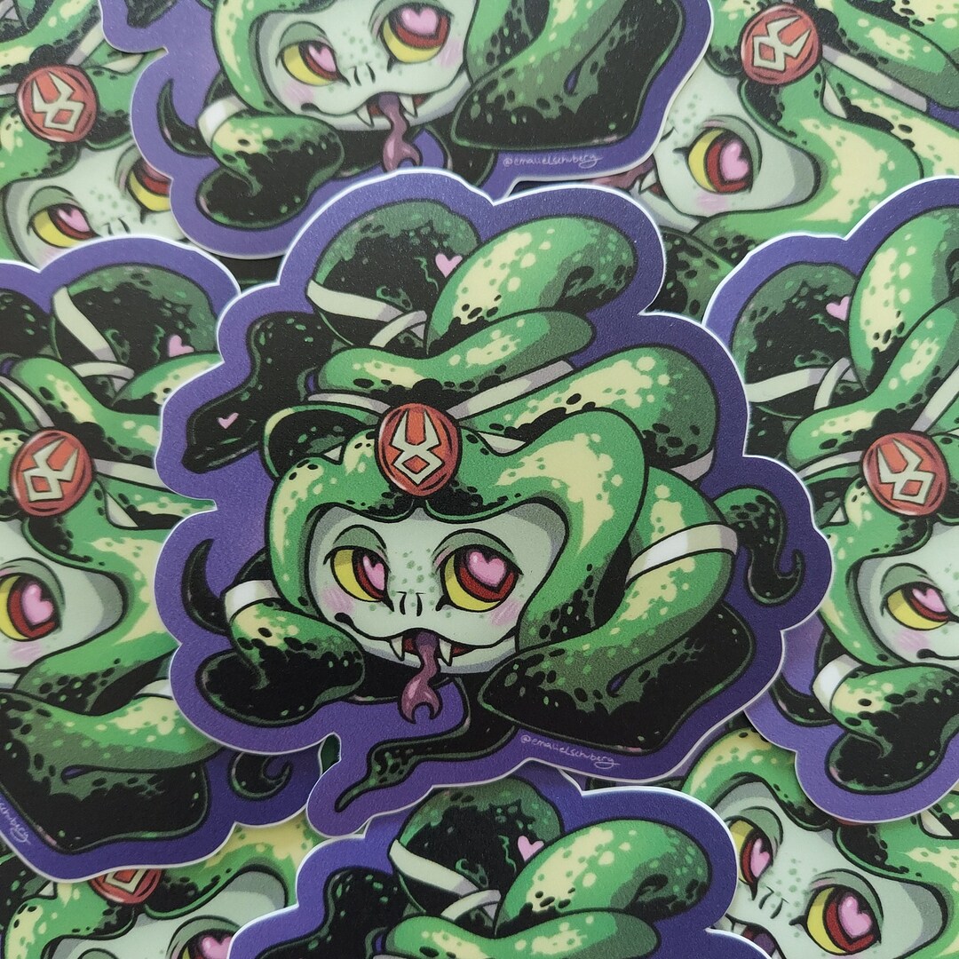 Dusa Hades Inspired Medusa Vinyl Sticker - Etsy