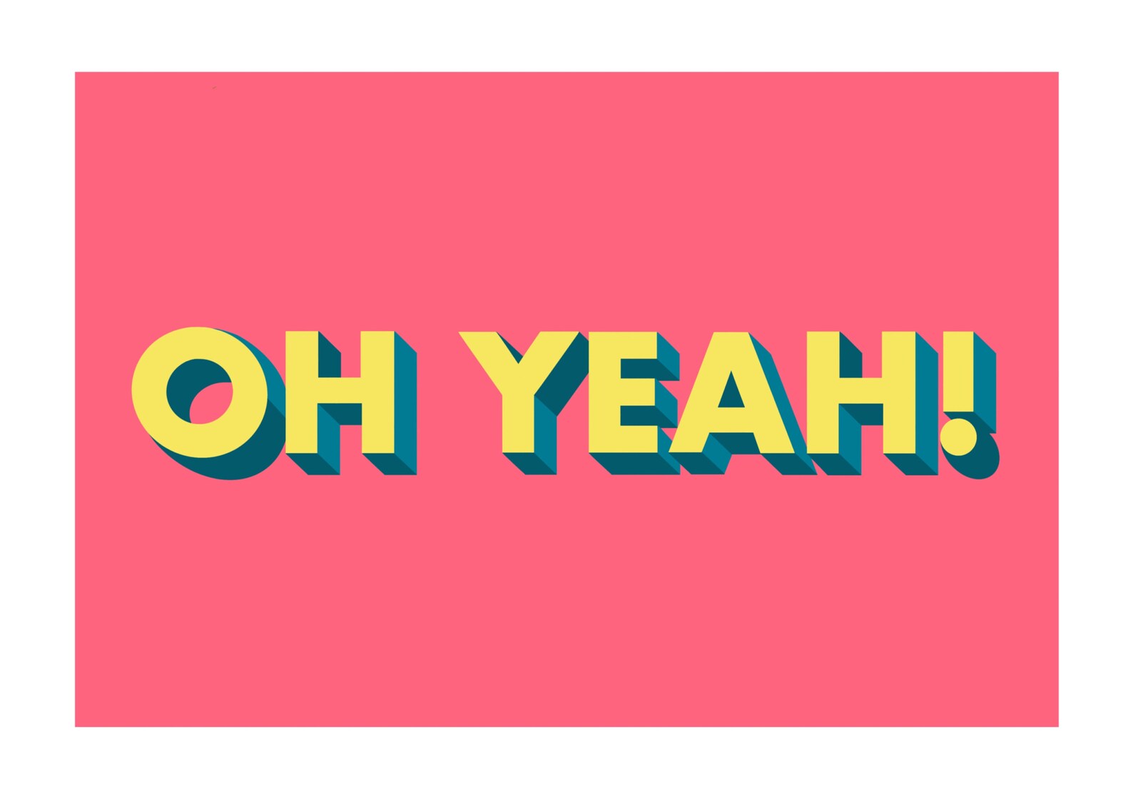 OH YEAH! Wall Art Print (digital Download) - Etsy