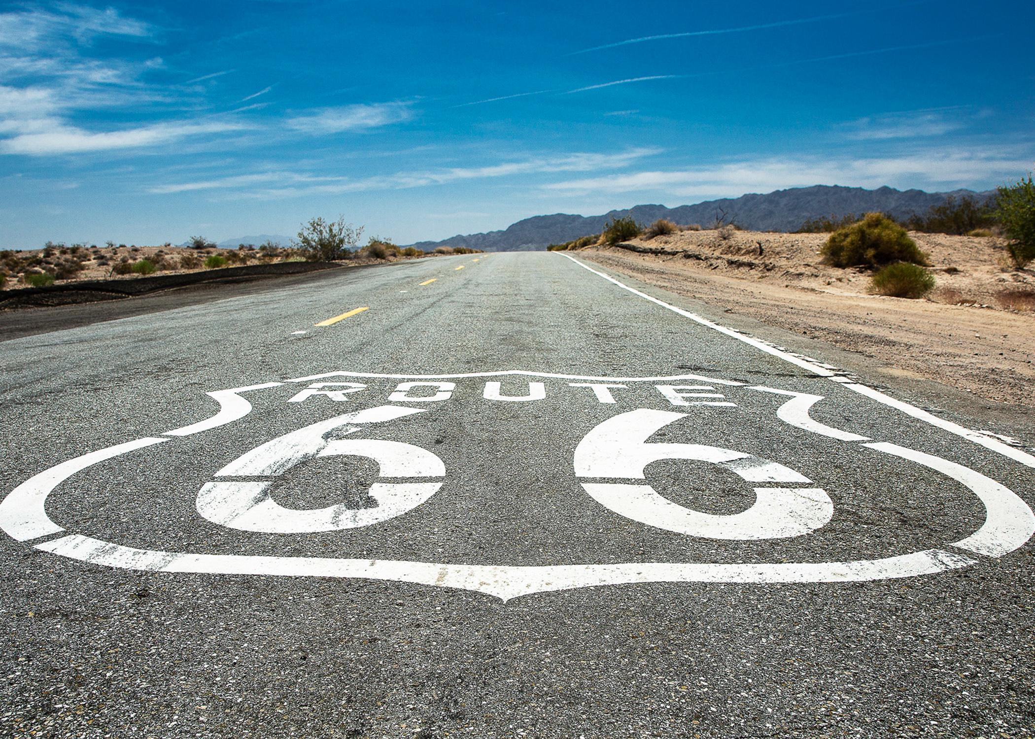 Nostalgic Route 66 Wall Print: the Ultimate Americana Journey From ...