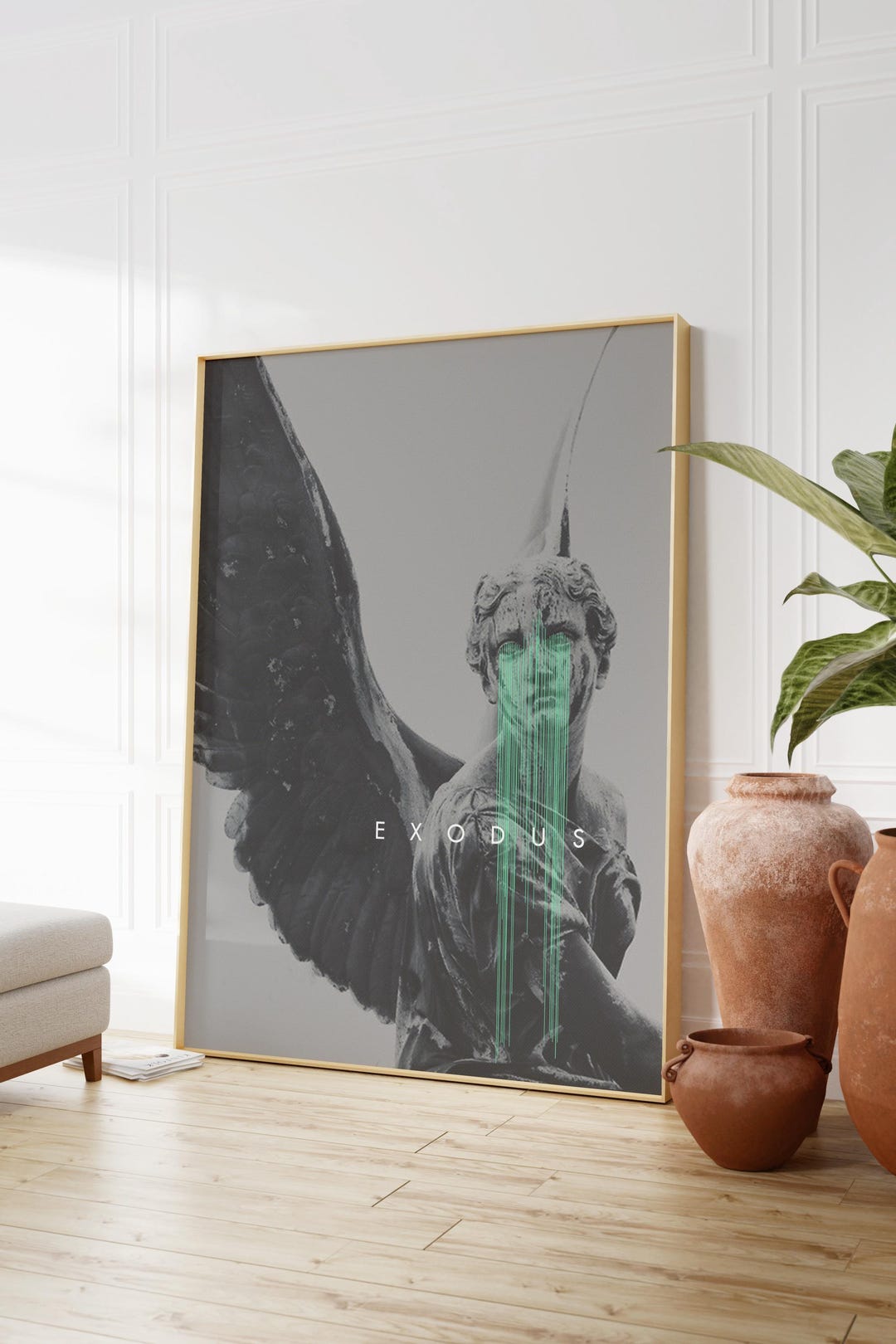Exodus Art Print [statue Print, Sculptural Contemporary Wall Decor ...