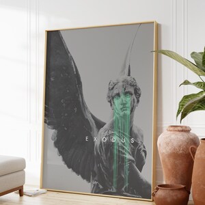 Exodus Art Print [statue Print, Sculptural Contemporary Wall Decor ...