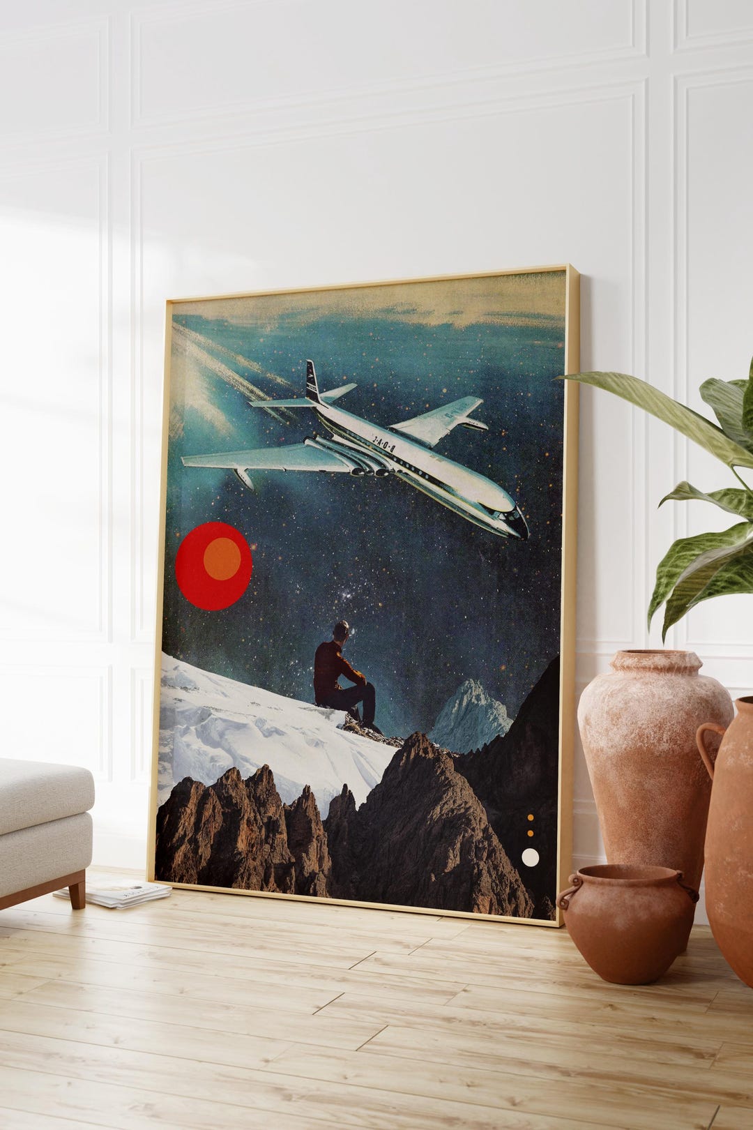 Retro Voyager Art Print - [surreal Collage Art, Midcentury Wall Decor ...