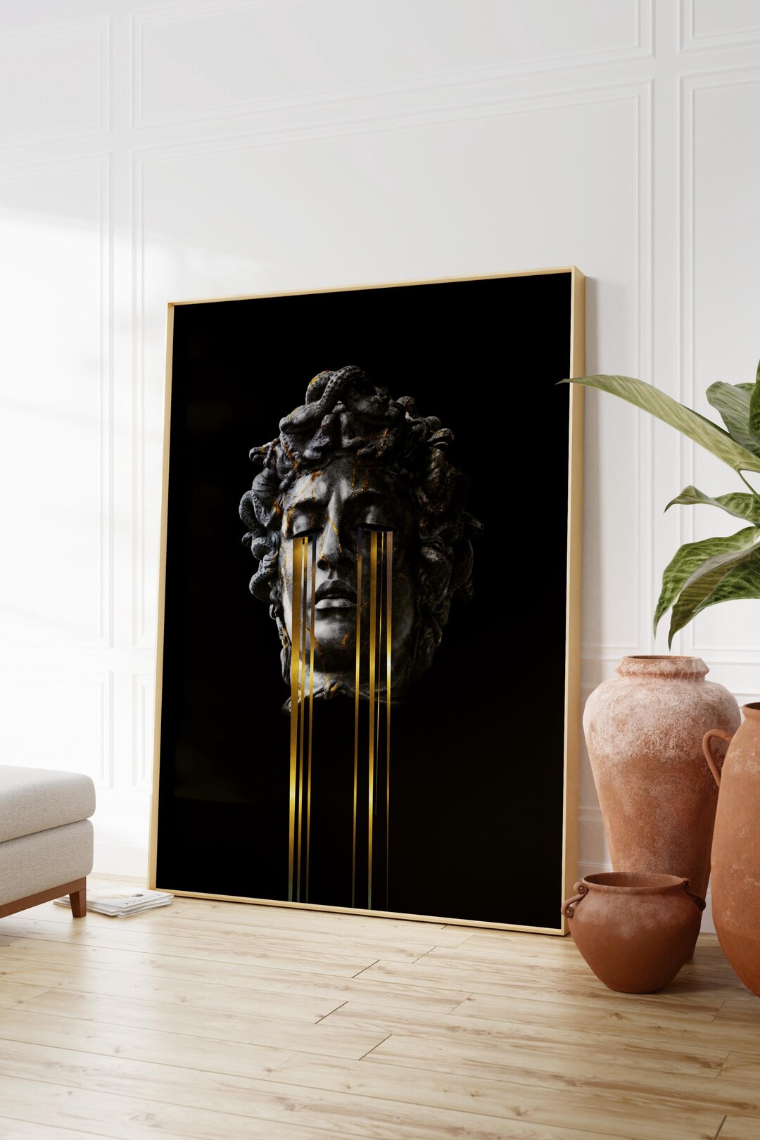 MDS by Frank Moth Art Print [medusa Print, Sculptural Contemporary Wall ...