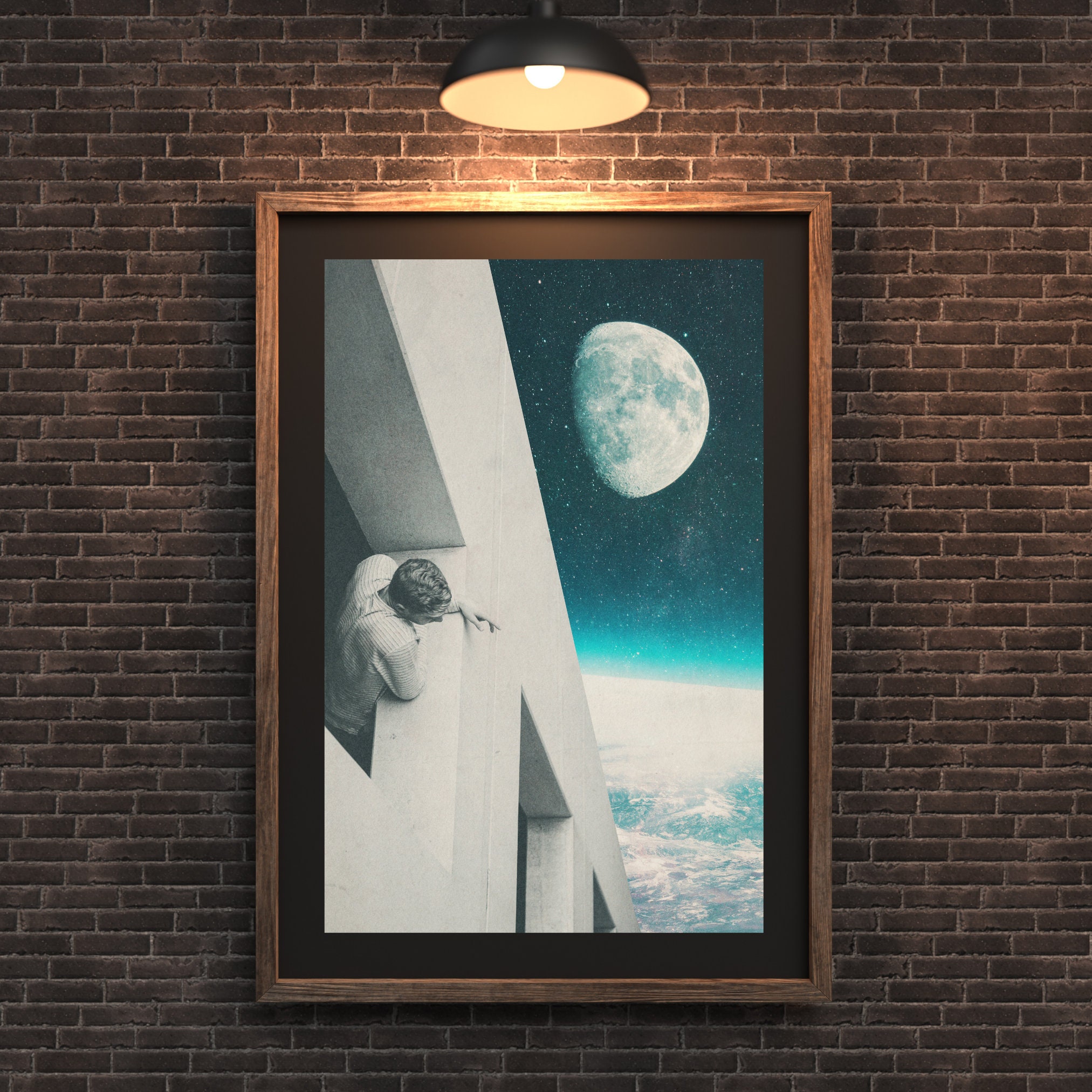 Needed to Breathe Art Print - [collage,romantic Art, Retro, Space ...