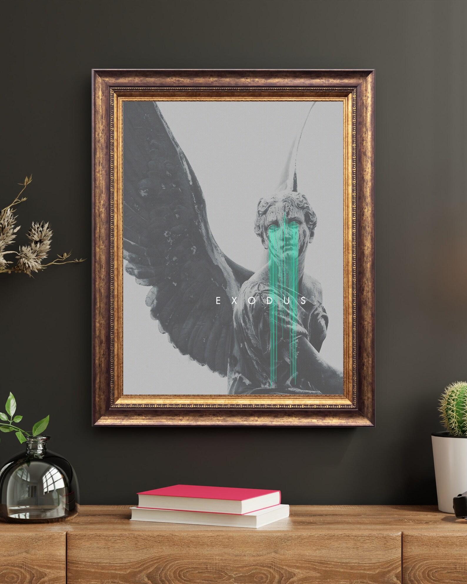 Exodus Art Print [statue Print, Sculptural Contemporary Wall Decor ...