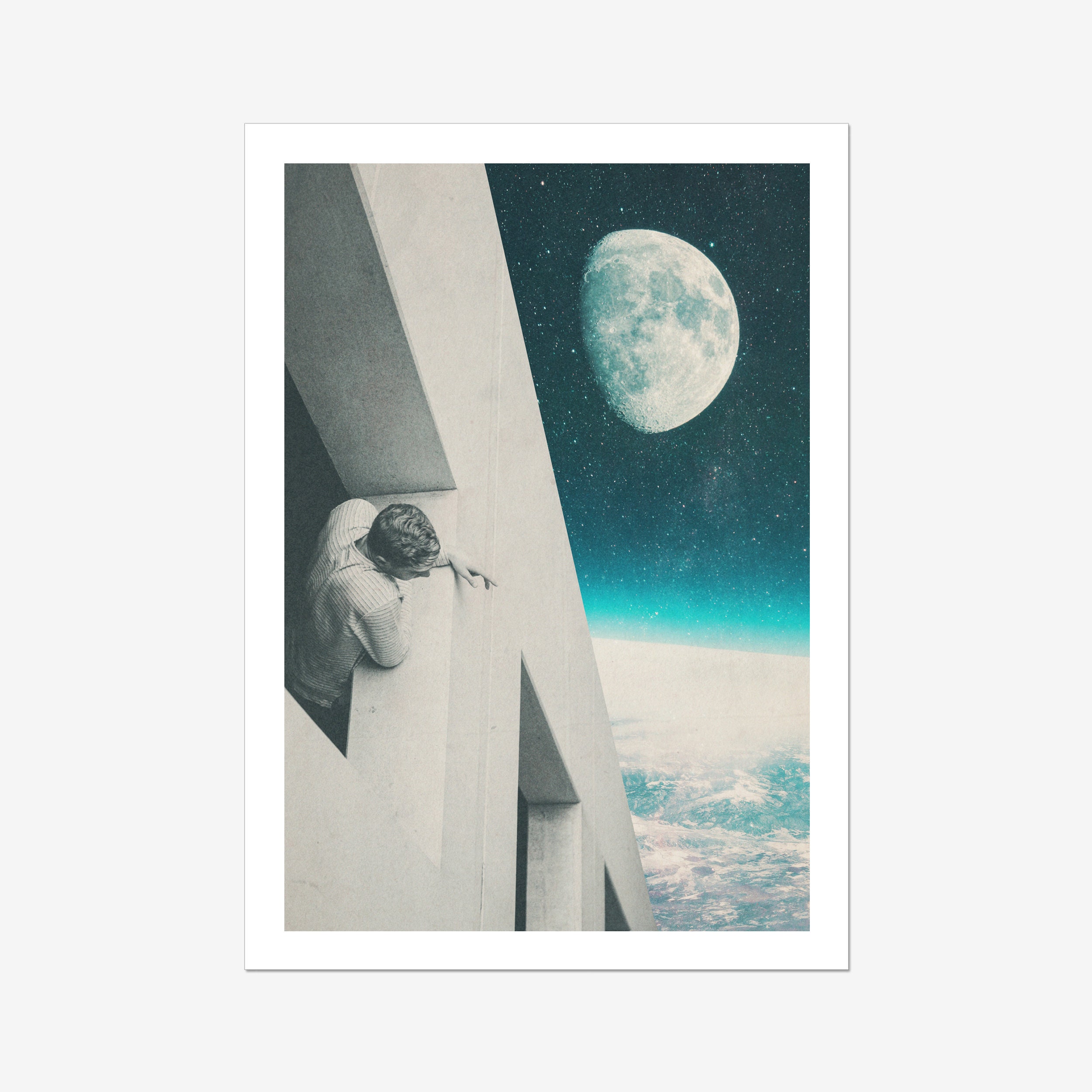 Needed to Breathe Art Print - [collage,romantic Art, Retro, Space ...