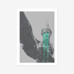 Exodus Art Print [statue Print, Sculptural Contemporary Wall Decor ...