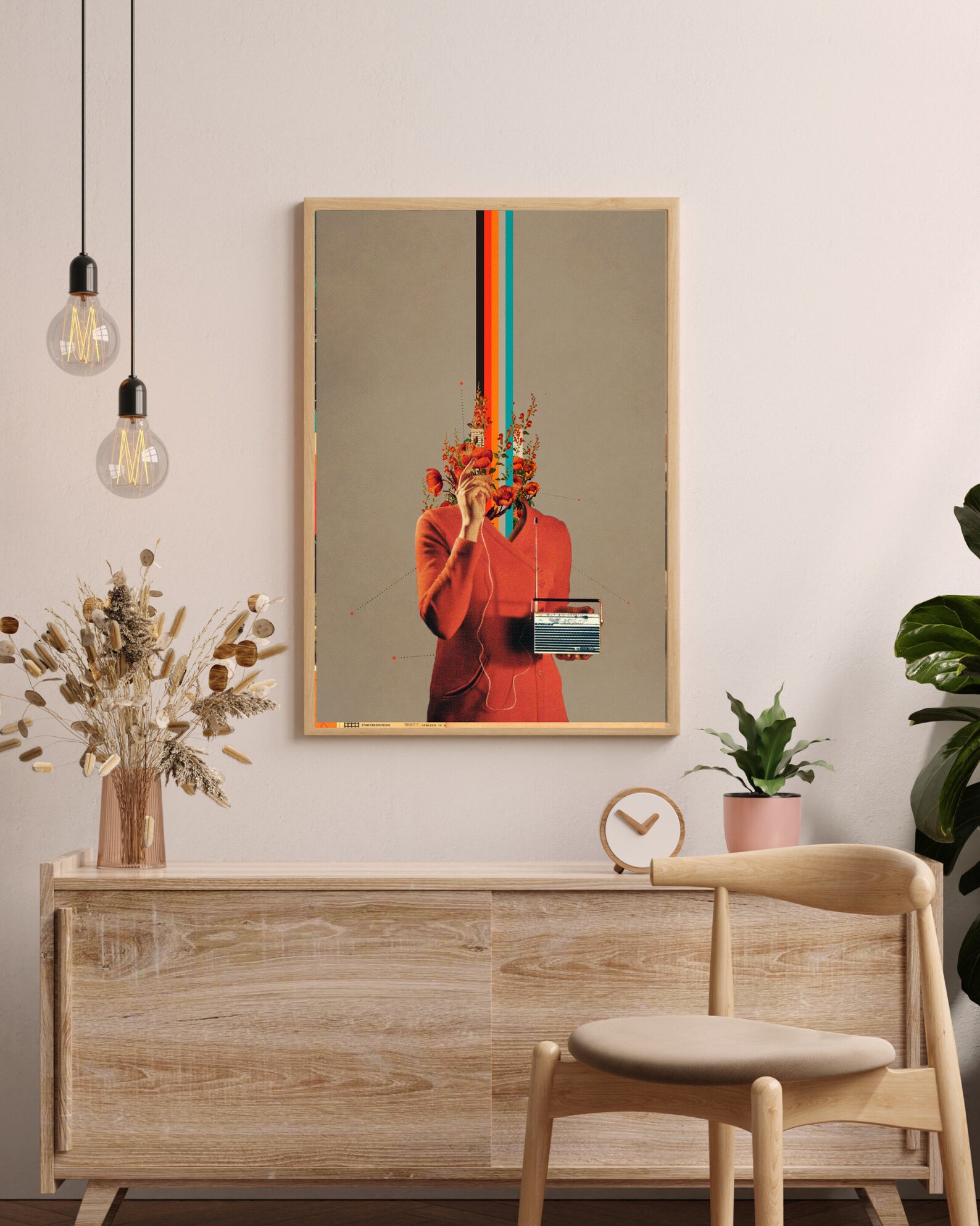 Musicolor Print surreal Collage Artelegant Wall Decor - Etsy