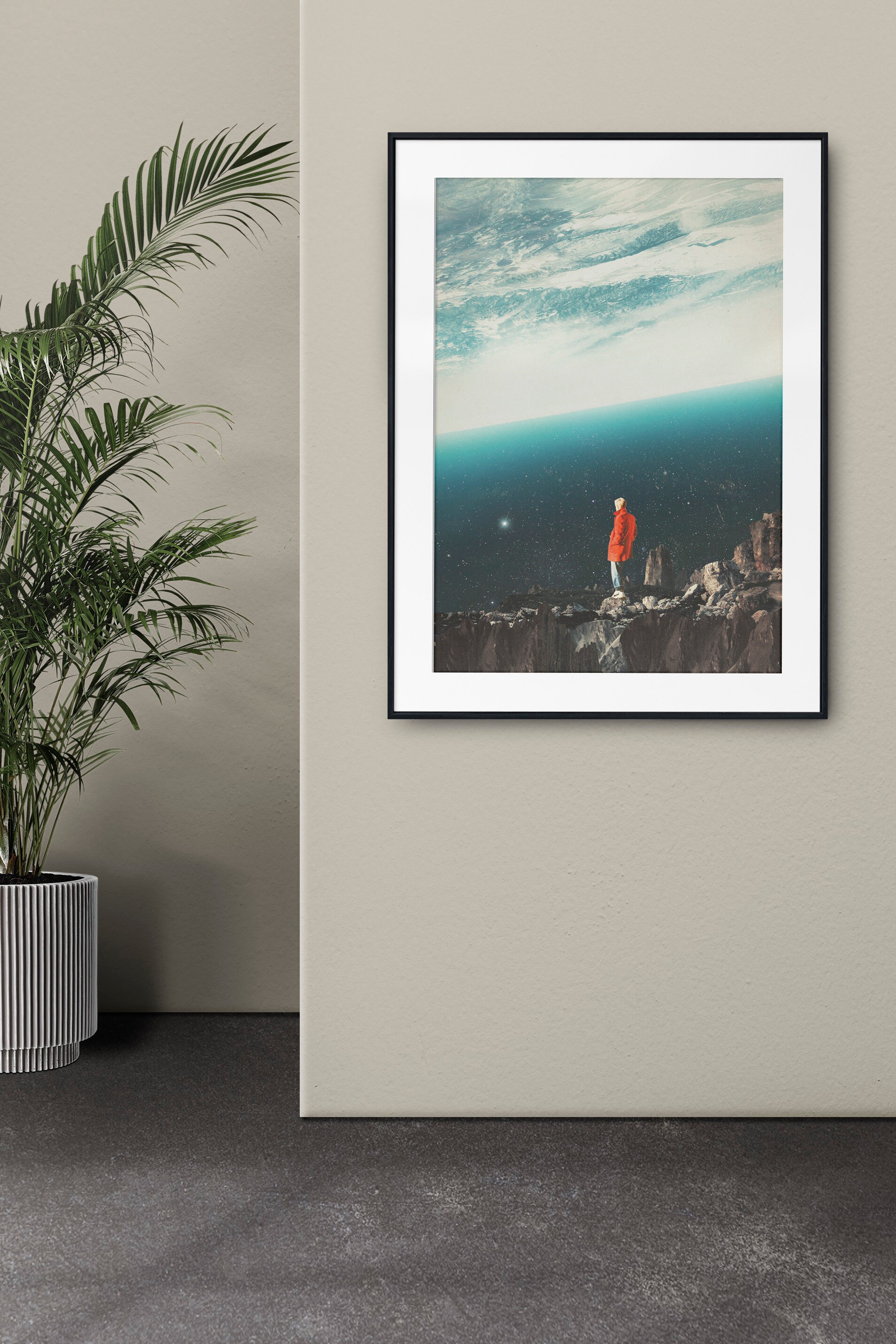 Saudade Art Print collage Art Retro Space Futuristic - Etsy