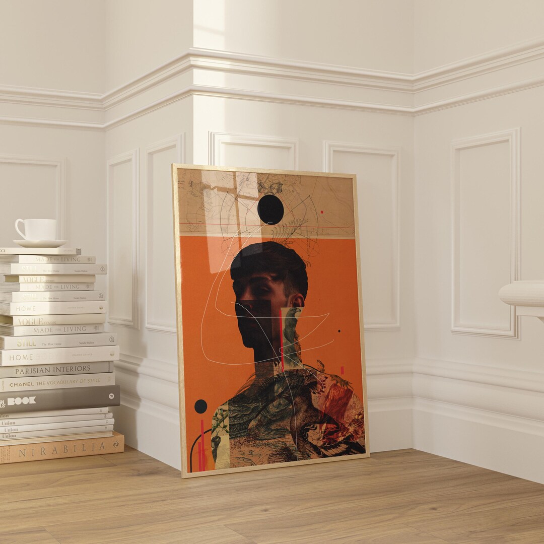 Alterations Art Print - [retro Vintage Vibes Collage Art,elegant Wall ...