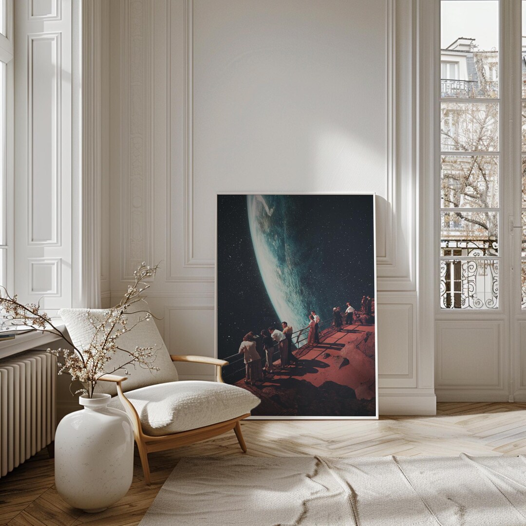 Missing the Ones We Left Behind - [collage, Art Print, Retro Futuristic ...