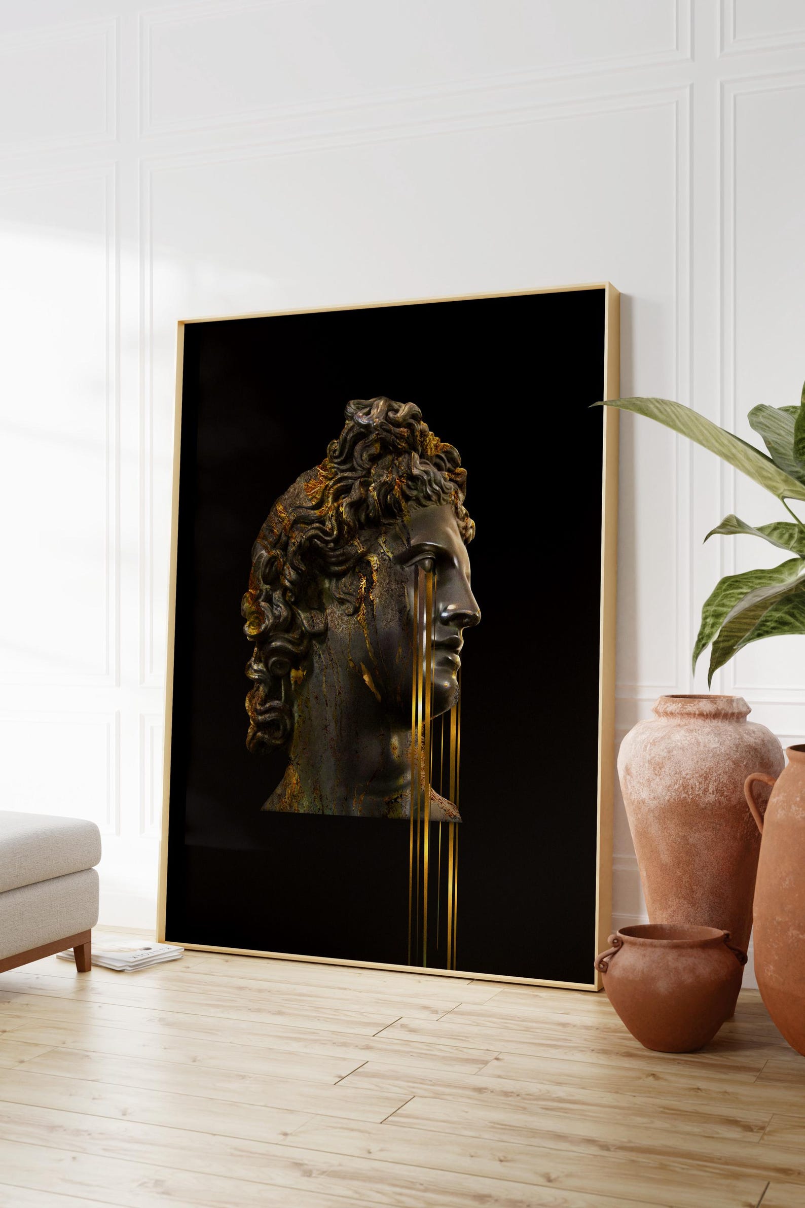 Hunter Art Print [statue Print, Sculptural Contemporary Wall Decor ...