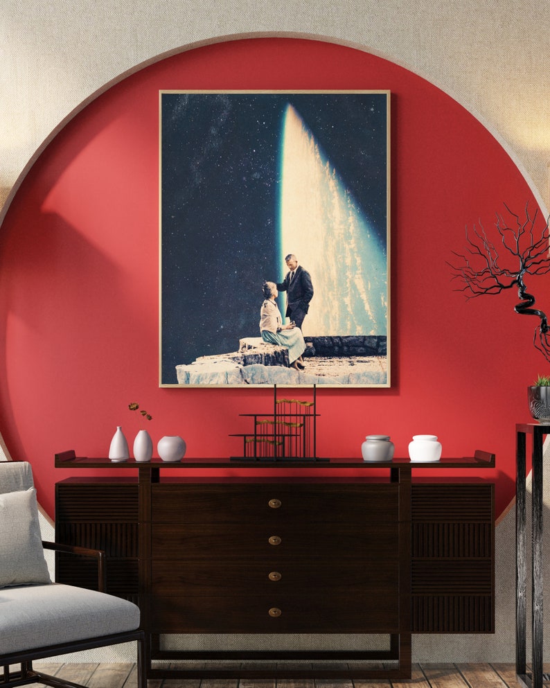 This Love collage Art Print Retro Space Futuristic - Etsy