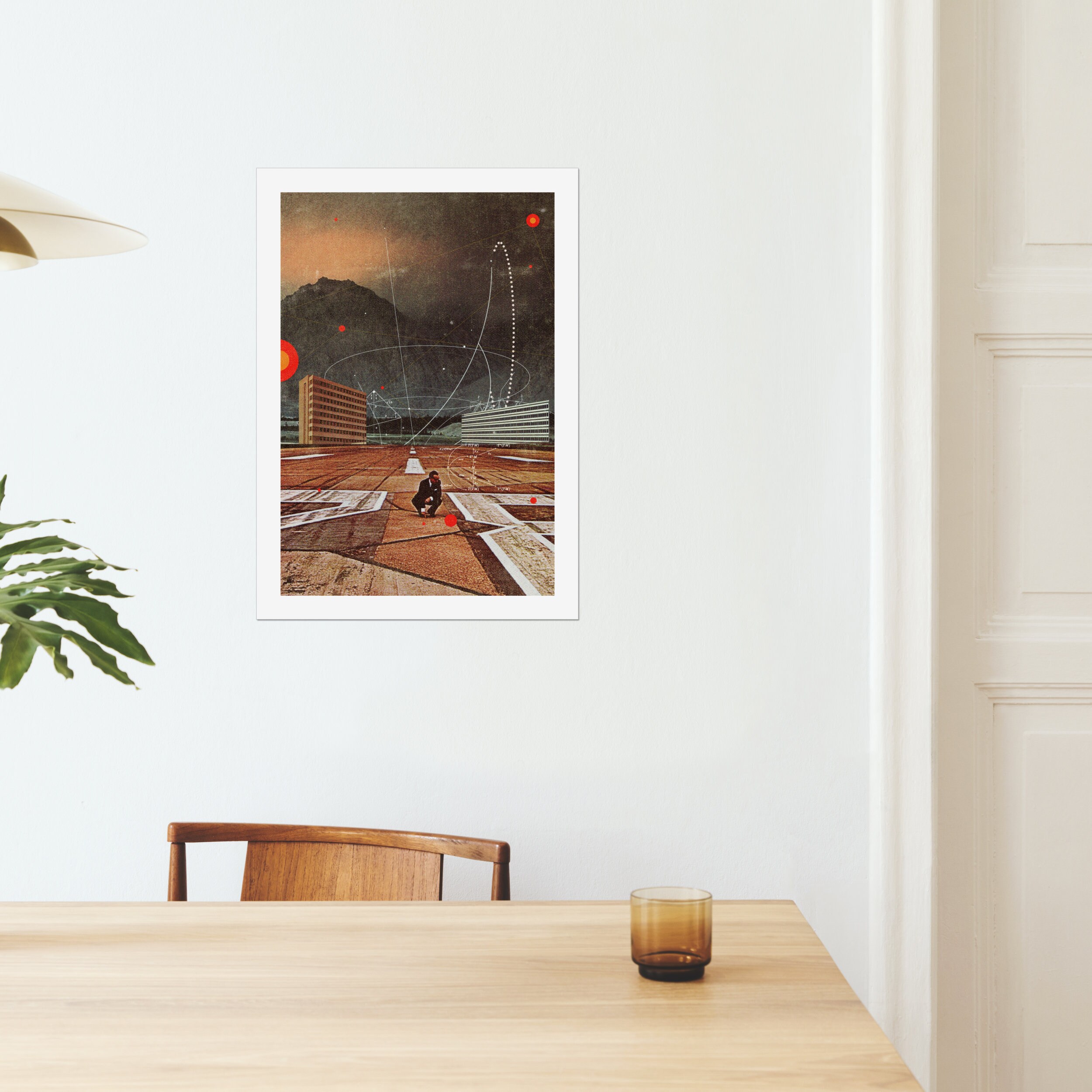 Tracing Your Steps Art Print collage, Art, Retro, Space, Futuristic ...