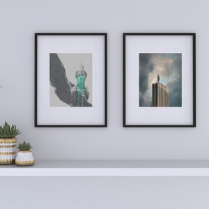 Exodus Art Print [statue Print, Sculptural Contemporary Wall Decor ...