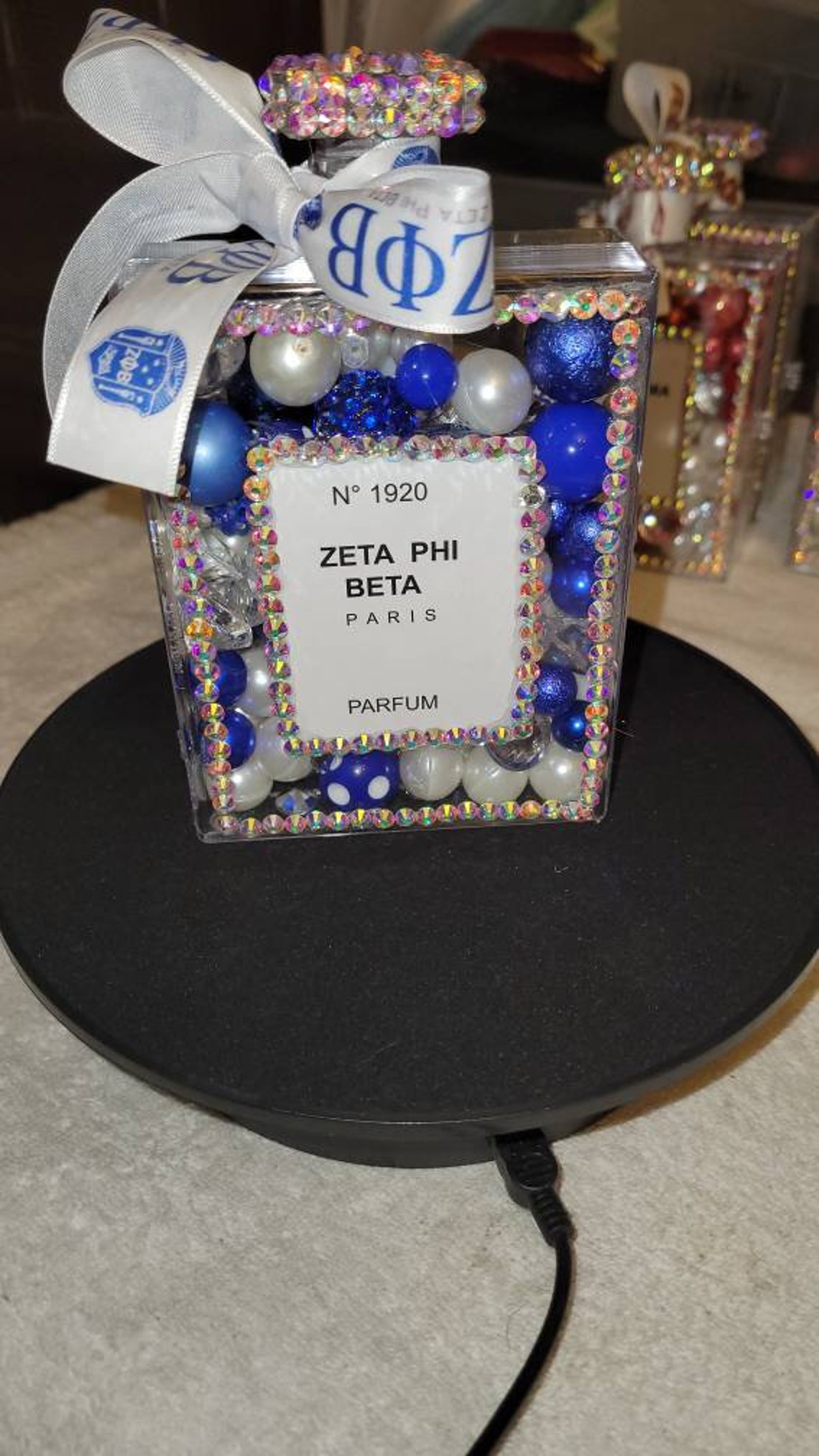 Custom Blue Perfume Case | Etsy