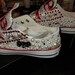 Custom Red/white Bling Shoes - Etsy