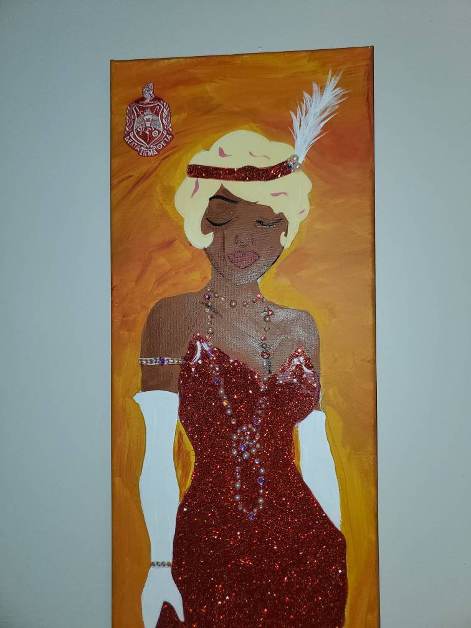 Custom Delta Sigma Theta Painting | Etsy