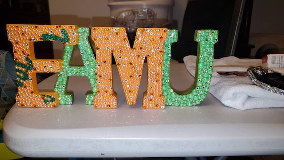 Custom Famu Wood Letters - Etsy