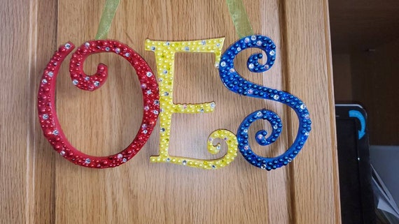 Custom OES Hanging Letters - Etsy