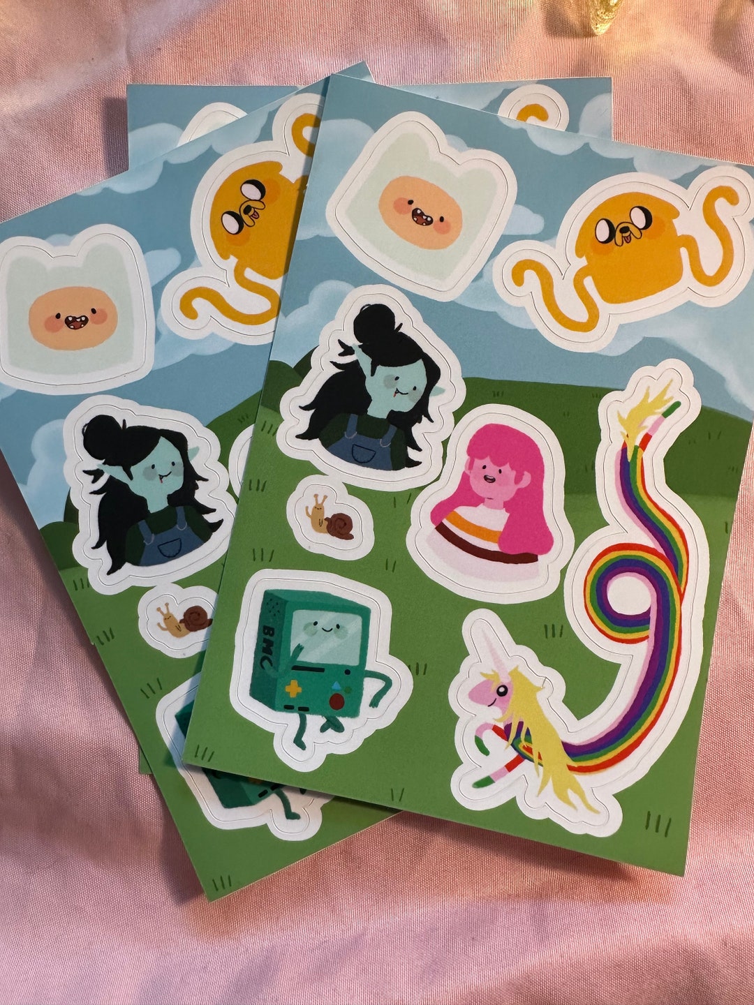 Adventure Time Sticker Sheet - Etsy