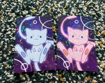 POSTER of Corocoro Mew Pokemon Art Mew Print Pokemon Wall Art Corocoro ...