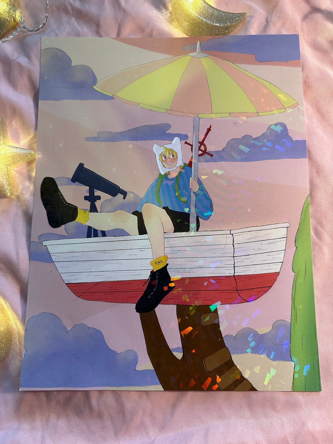 Adventure Time Finn Print - Etsy