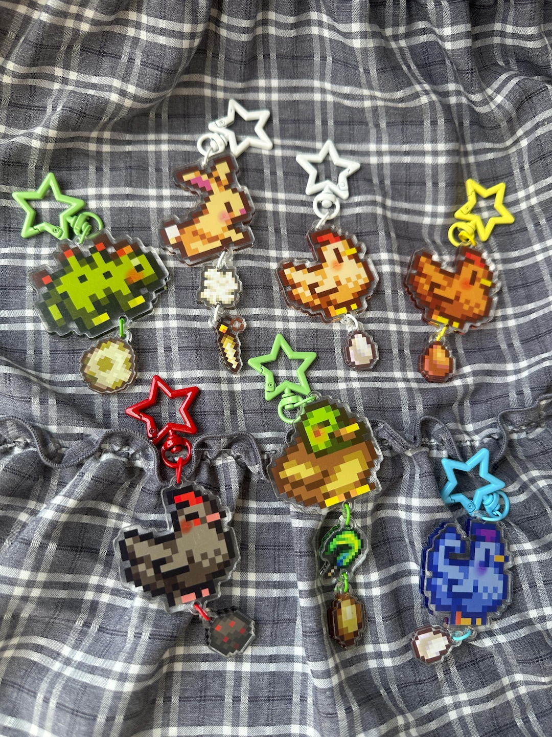 Stardew Valley Dangle Keychains *all Coop Animals* - Etsy