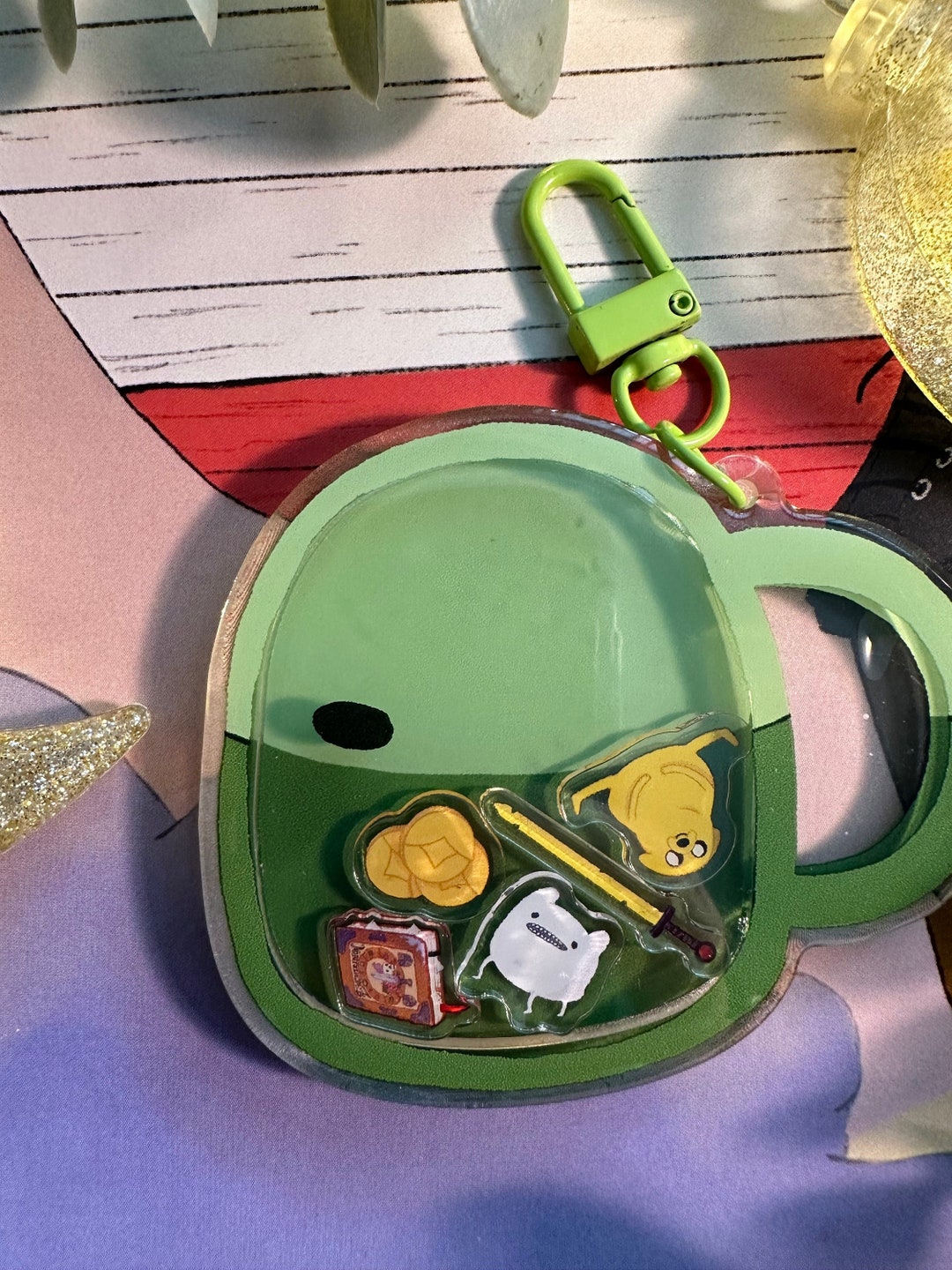 Adventure Time Backpack Shaker Keychain - Etsy