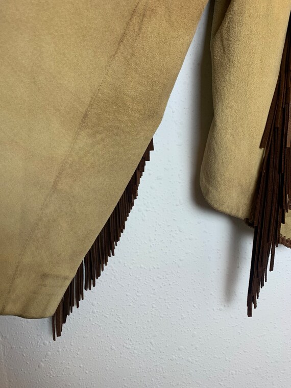 Diamond Leathers Suede Fringe Suede Jacket Size 8 - Gem
