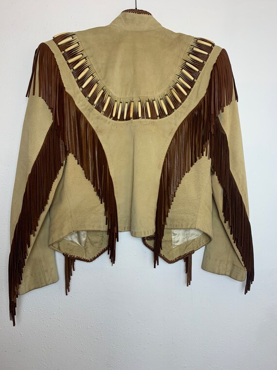 Diamond Leathers Suede Fringe Suede Jacket Size 8 - Gem