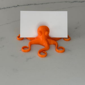 3D Printed Octopus Business Card Holder! Excellent Gift for a ...
