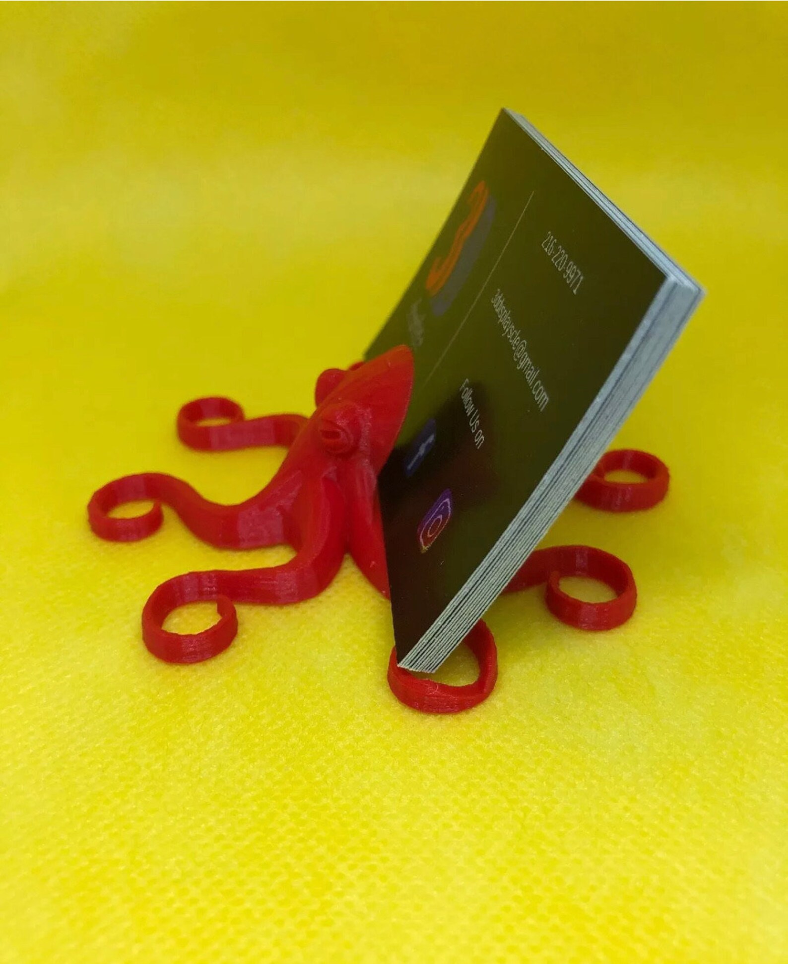 3D Printed Octopus Business Card Holder Excellent gift for | Etsy