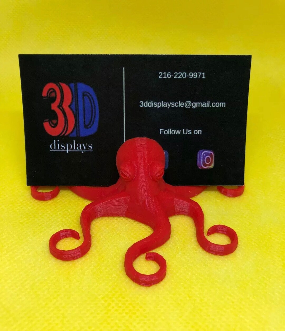 3D Printed Octopus Business Card Holder Excellent Gift for - Etsy