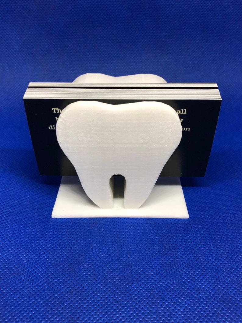 3D Printed tooth Business Card Holder Dentist - Etsy