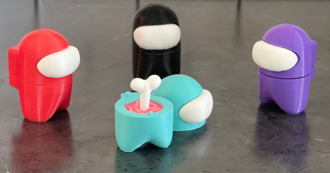 3D Printed Among Us Figurine Made to Order in 11 Colors to - Etsy