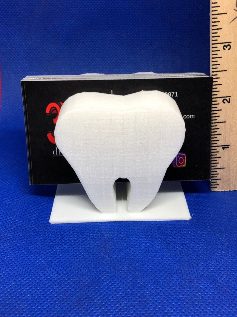 3D Printed tooth Business Card Holder Dentist - Etsy