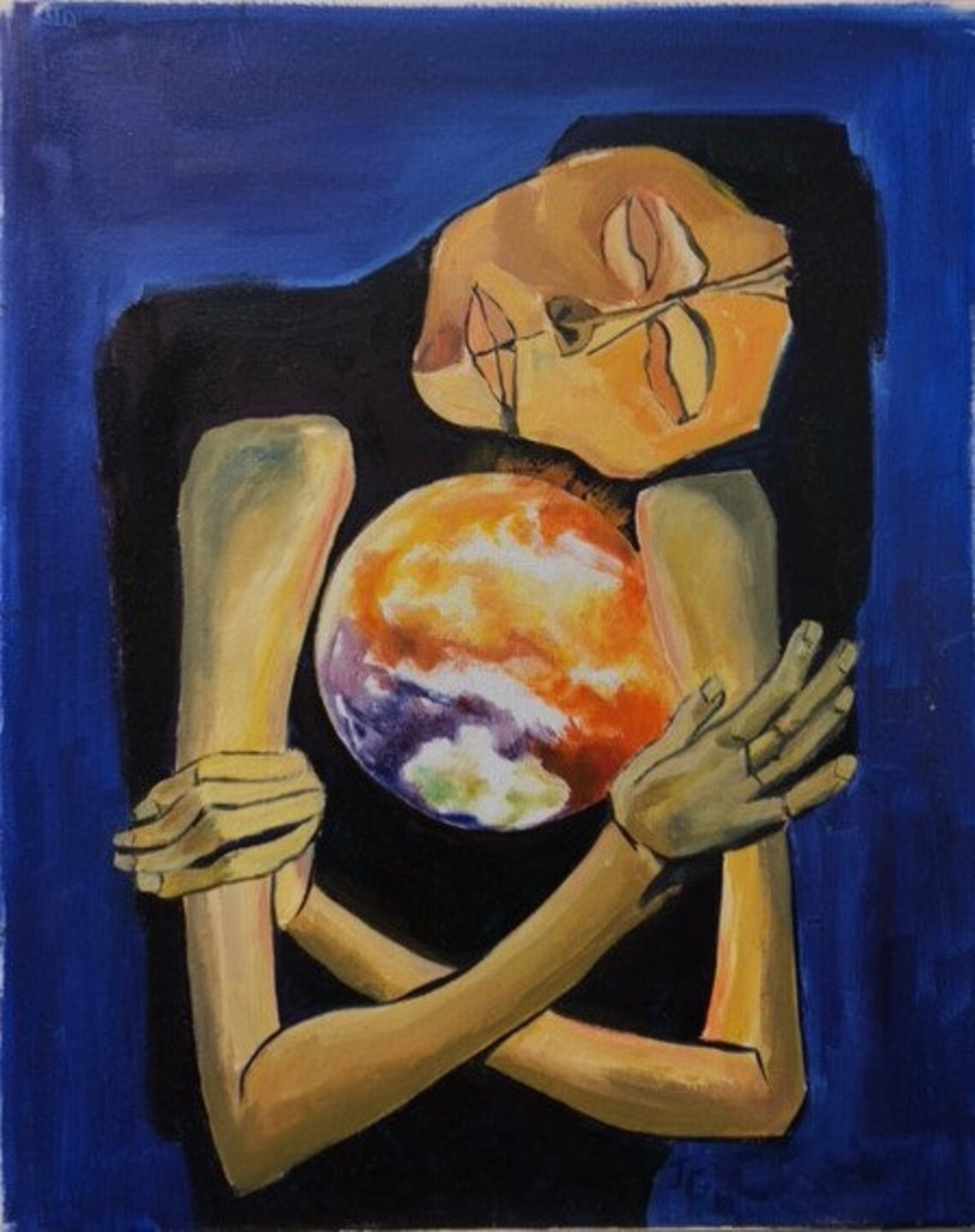Fever Fine Art Oil Painting Earth Environmental Warming Sadness ...