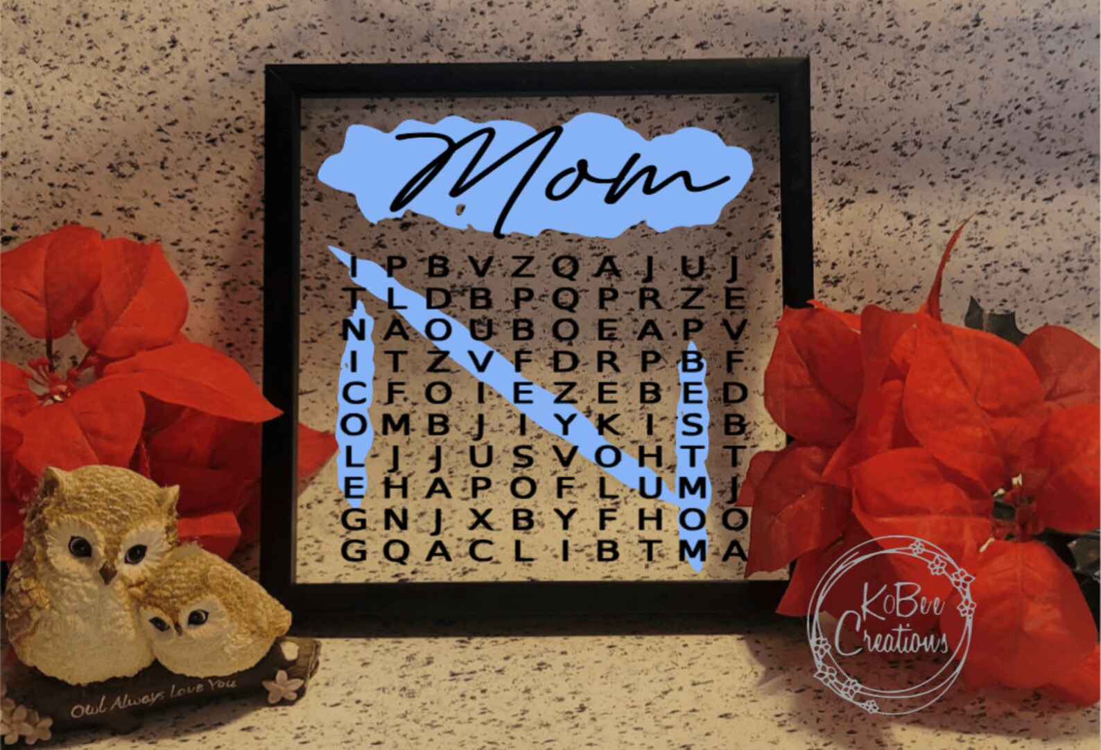 Mom Word Scramble Sign Mother's Day Gift Personalized - Etsy
