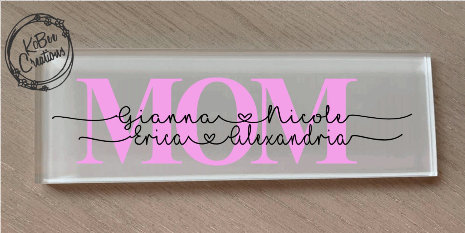 Personalized Name Tile for Mom/grandparents Grandma Gift - Etsy