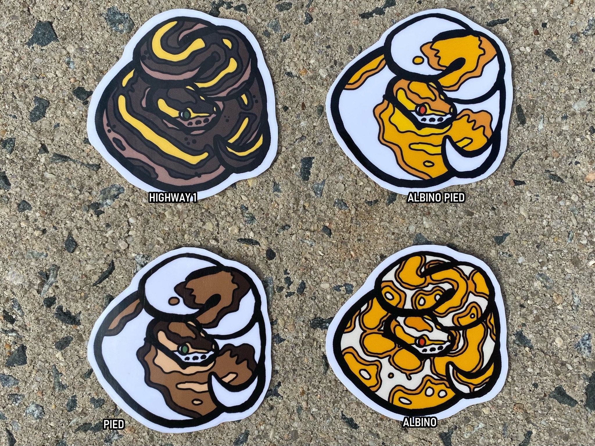 Ball Python Vinyl Sticker - Etsy