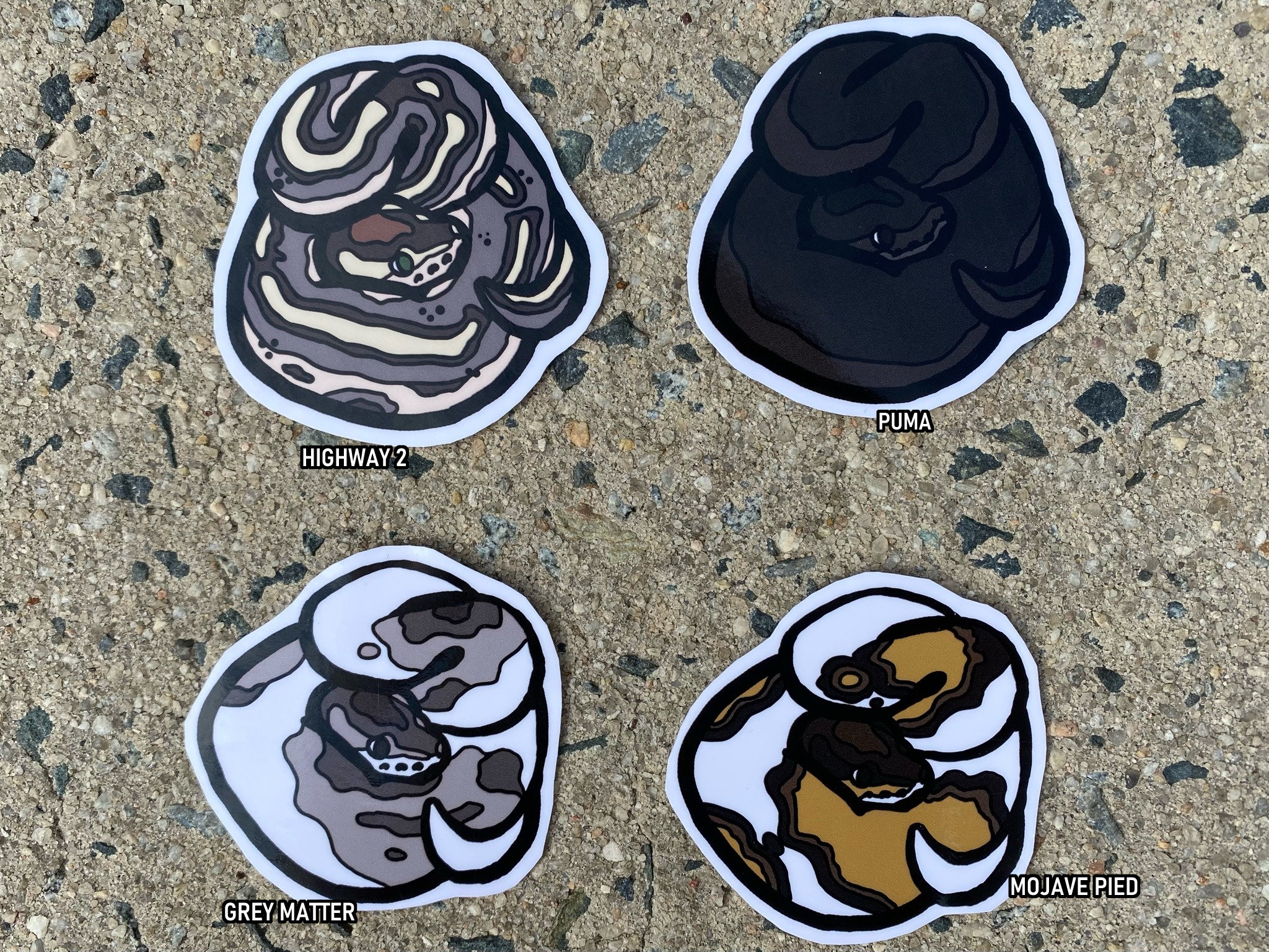 Ball Python Vinyl Sticker - Etsy