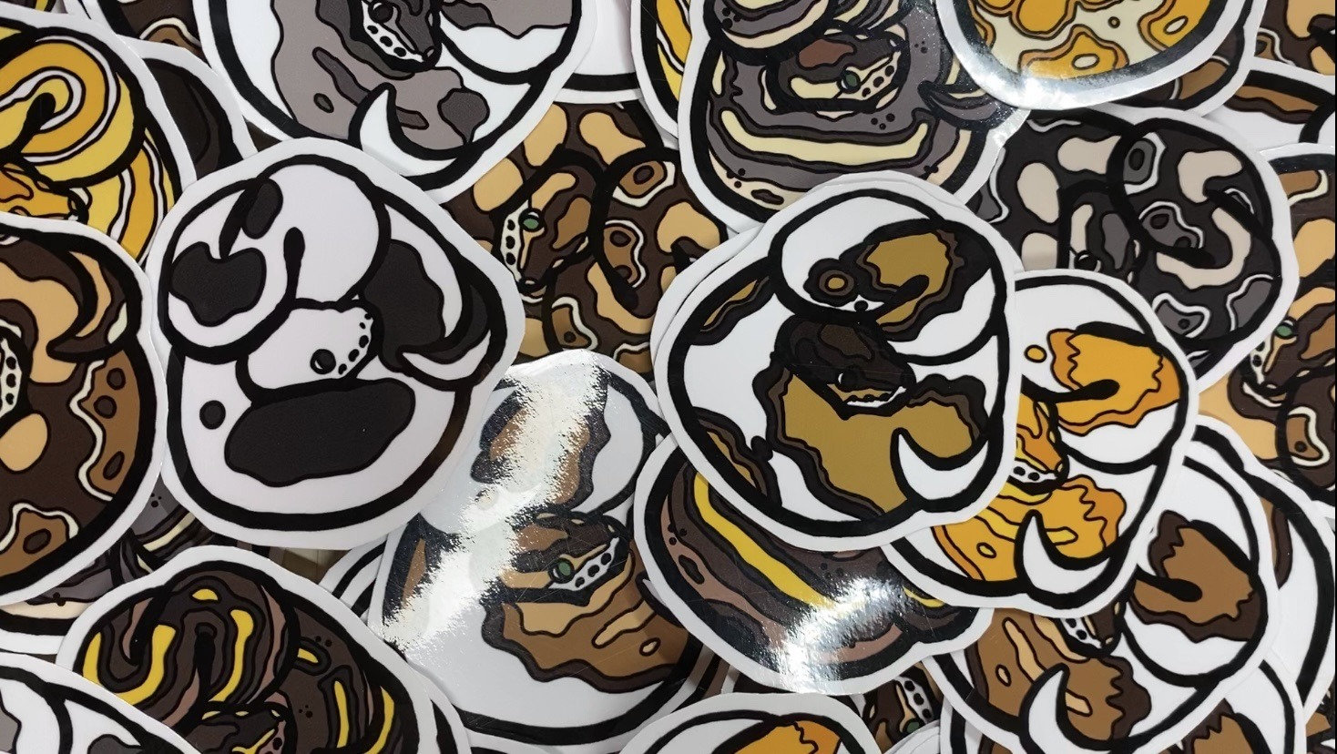 Ball Python Vinyl Sticker - Etsy