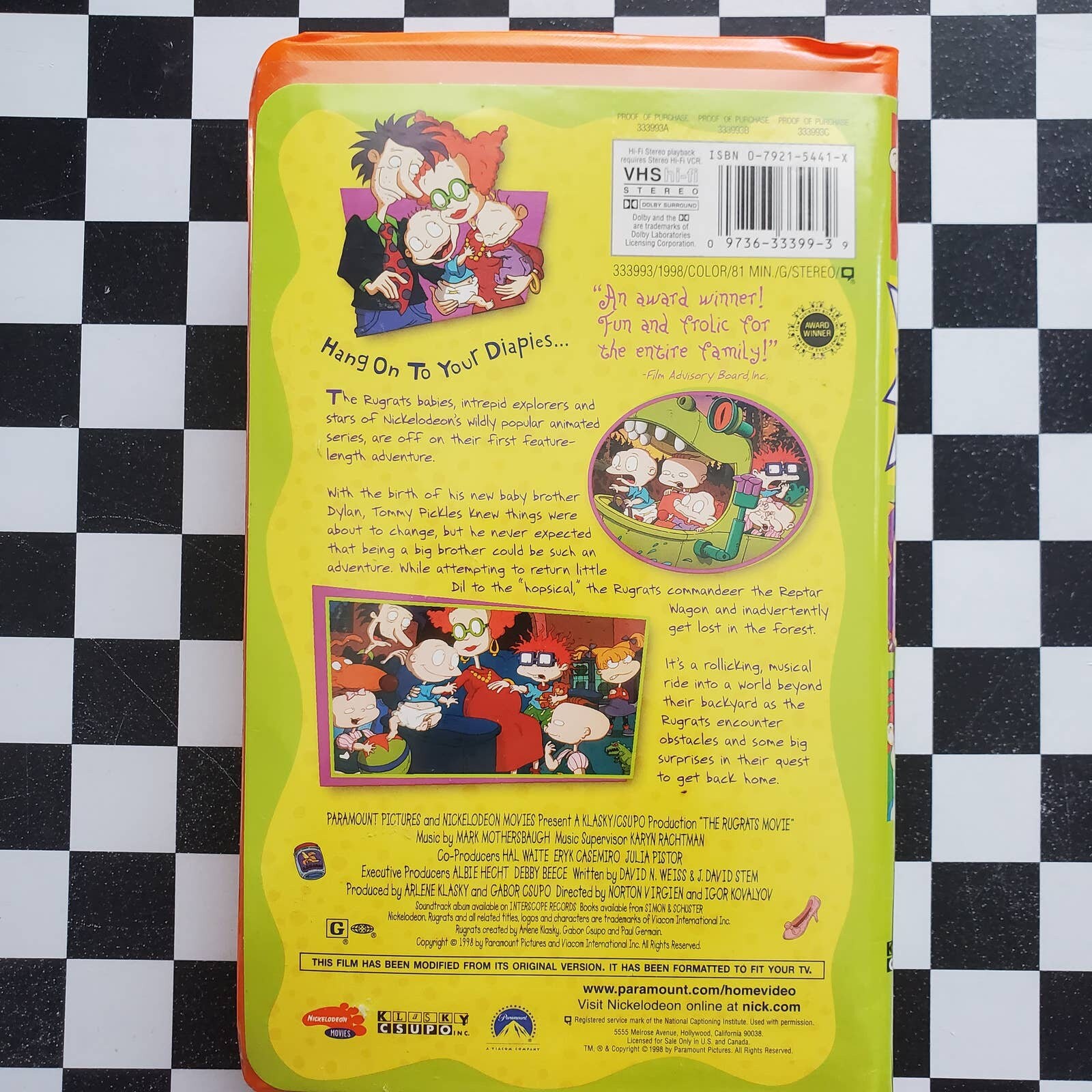 The Rugrats Movie 1998 VHS Orange Clam Shell Box Nickelodeon - Etsy
