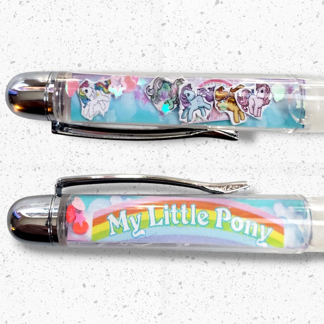 Vintage 90s My Little Pony MLP Inspired Glitter Floaty Pen - Etsy