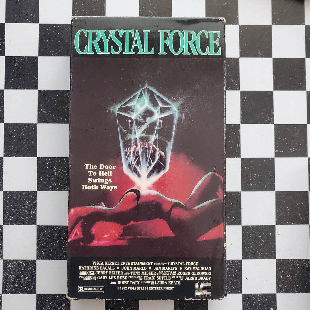VTG 1992 Crystal Force Horror Movie VHS - Etsy