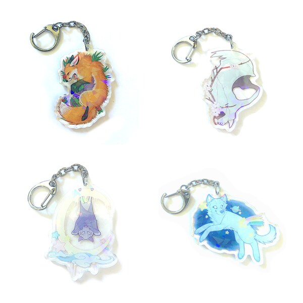 Acrylic Keychain - Etsy