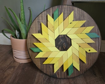 Geometric Wooden Wall Virgin Mary and Baby Jesus Christian Wall Art ...