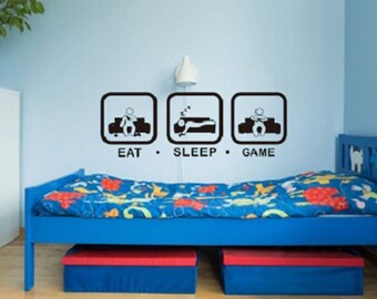 Eat sleep game decal | Etsy